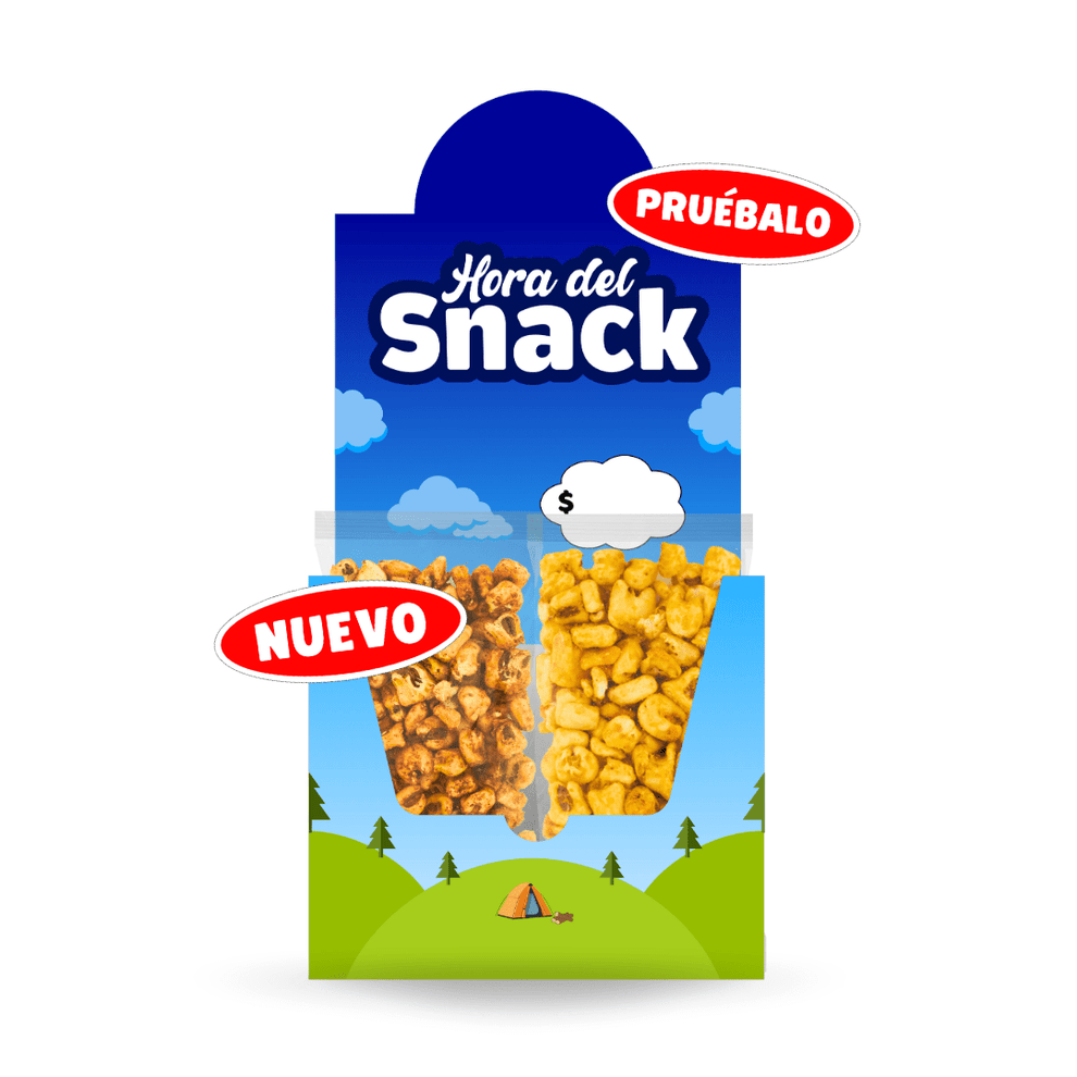 Cajita Botanera Display | Exhibidor para Botanas al Mayoreo